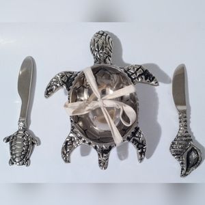 Pier 1 | Kitchen | Pier Aluminum Sea Turtle Dish With Baby Turtle And ...